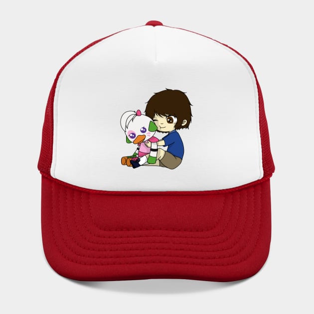 FNAF security breach (gregory and chica plush) - Chibi - Hat | TeePublic