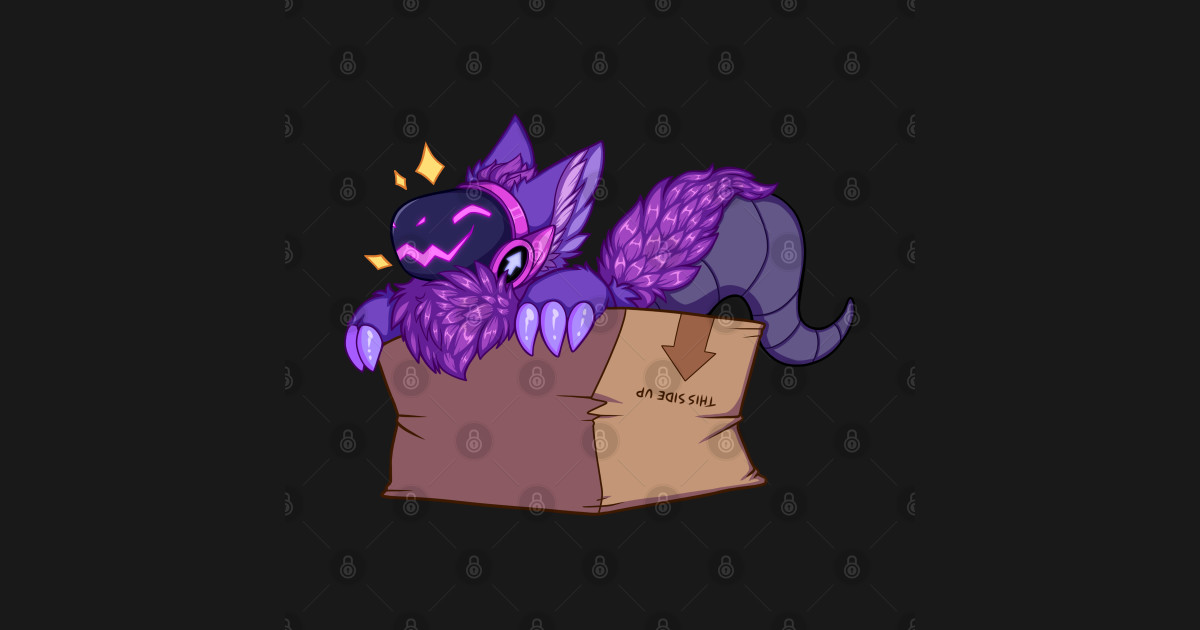 Protogen in a Box - Purple - Protogen - T-Shirt | TeePublic