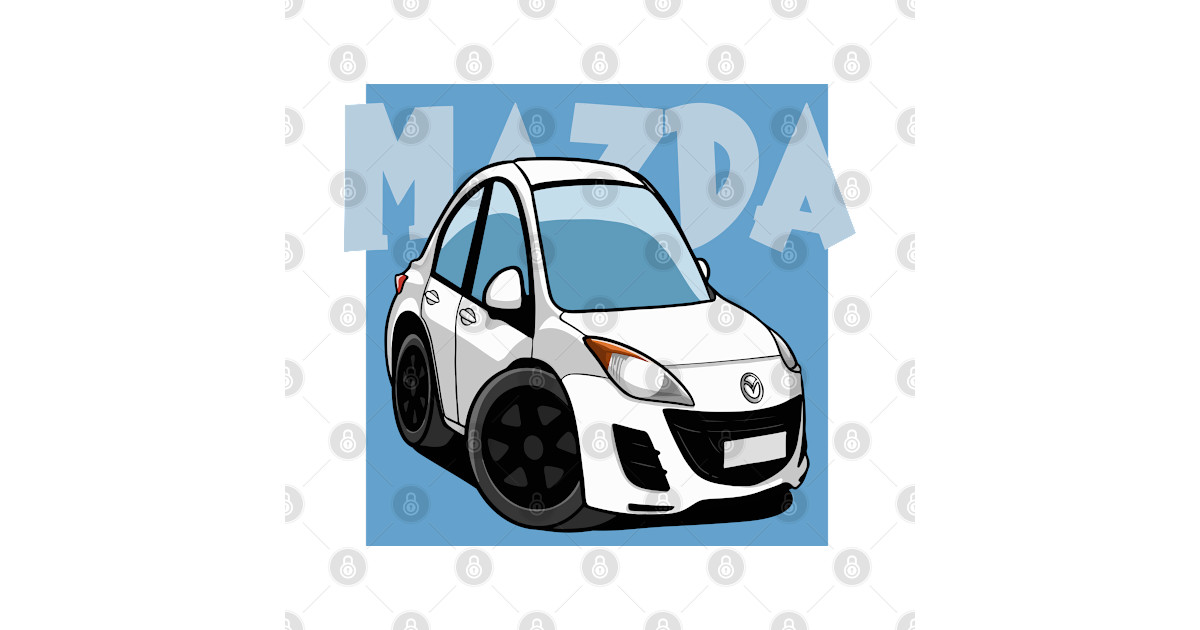 Mazda 3 Caricature - Mazda - T-Shirt | TeePublic