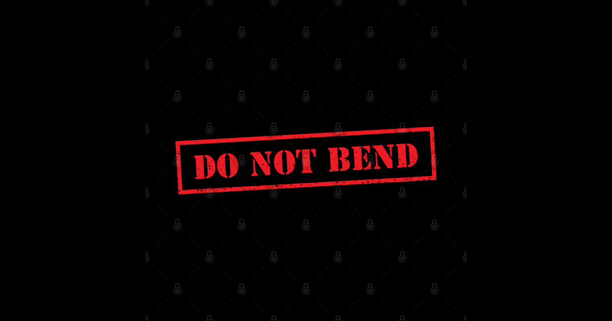 “Do Not Bend” Stamp - Do Not Bend - Sticker | TeePublic