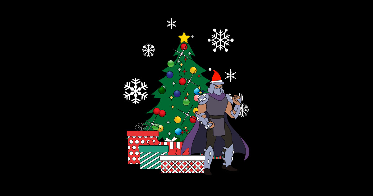 Splinter TMNT Around The Christmas Tree - Ninja Turtles - Sticker ...