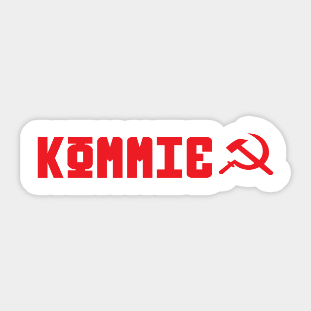 Kommie Logo - Commie - Sticker | TeePublic