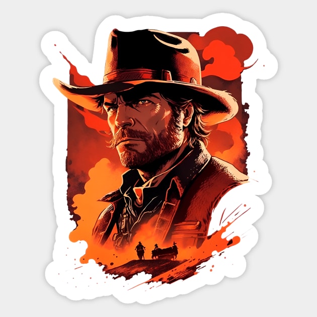 Arthur Morgan - RDR2 - Game - Sticker | TeePublic