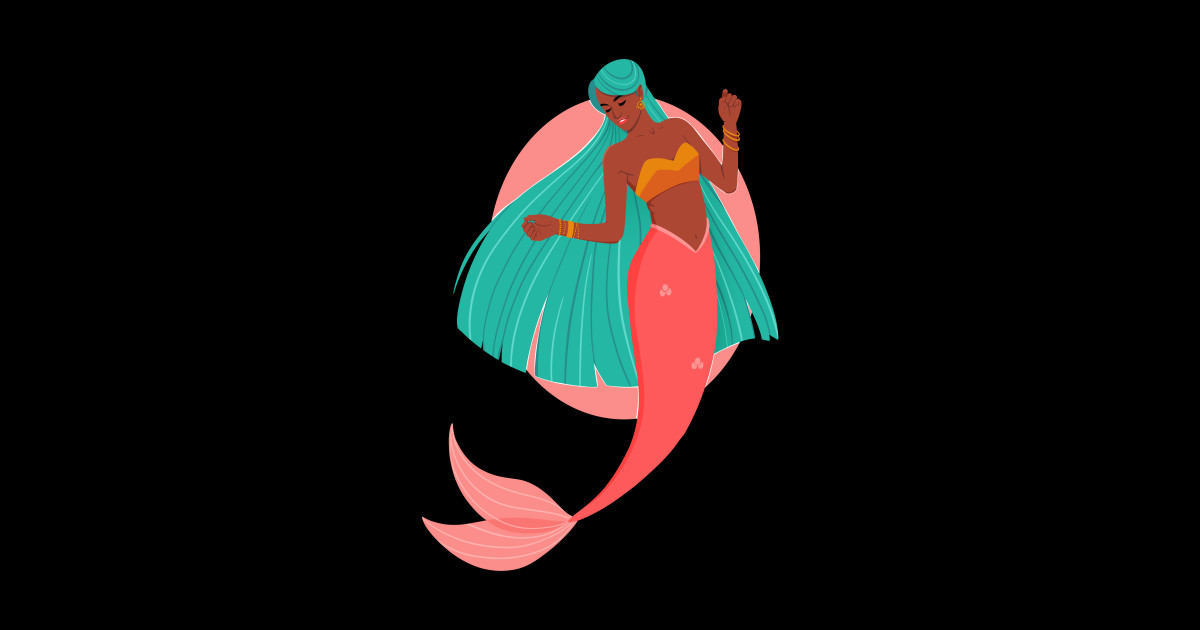 Indian Mermaid - Indian Mermaid - Sticker | TeePublic