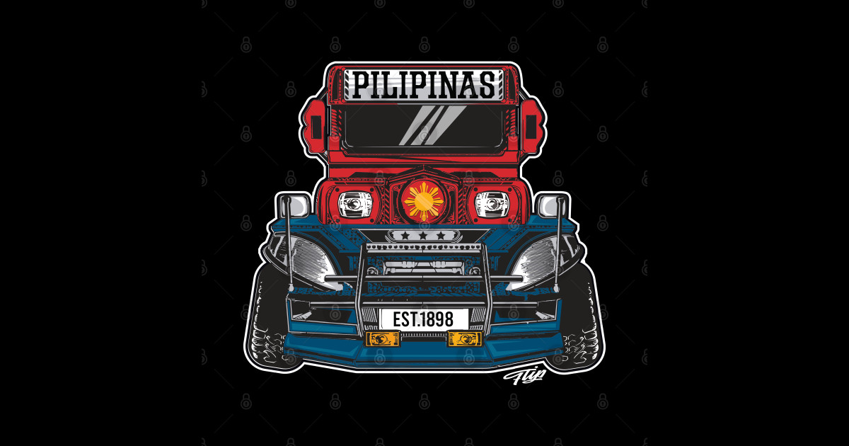 Classic Filipino Jeepney Pinoy Heritage - Pinoypride - Sticker | TeePublic