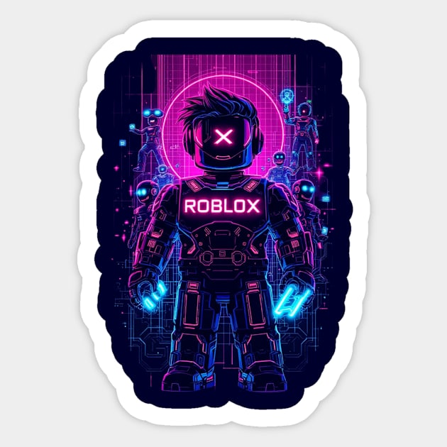 Futuristic Roblox Neon Vibes - Roblox - Sticker | TeePublic