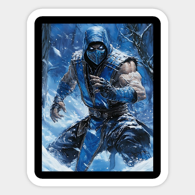 Sub Zero Mortal Kombat - Sub Zero - Sticker | TeePublic