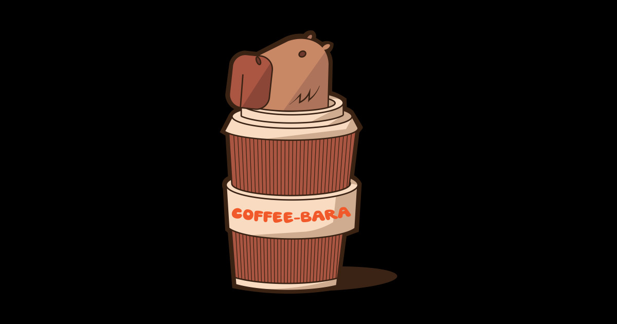 Coffee-Bara - Capybara Lover - Sticker | TeePublic