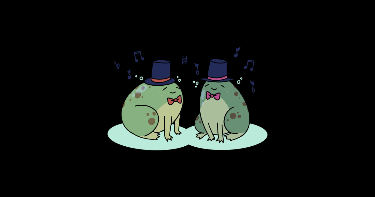 Dapper Frogs - Frog - Sticker | TeePublic