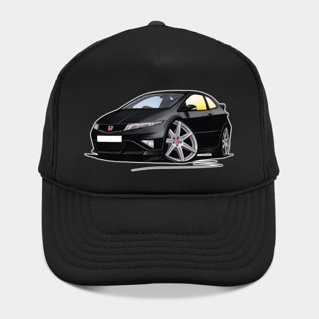 Honda Civic Type-R (FN2) Black - Civic Type R - Hat | TeePublic