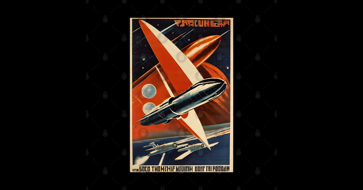 Soviet union space program poster - Cosmonaut - Sticker | TeePublic