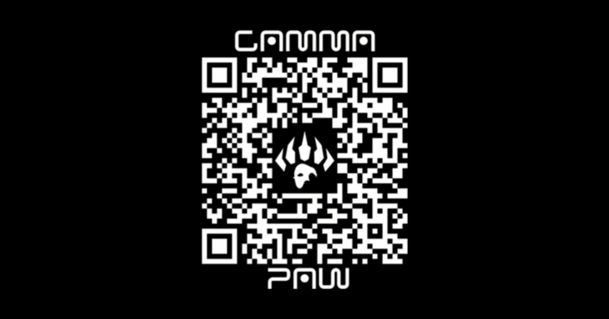 Gamma Paw Qr Code - Gamma Paw Qr Code - Posters and Art Prints | TeePublic
