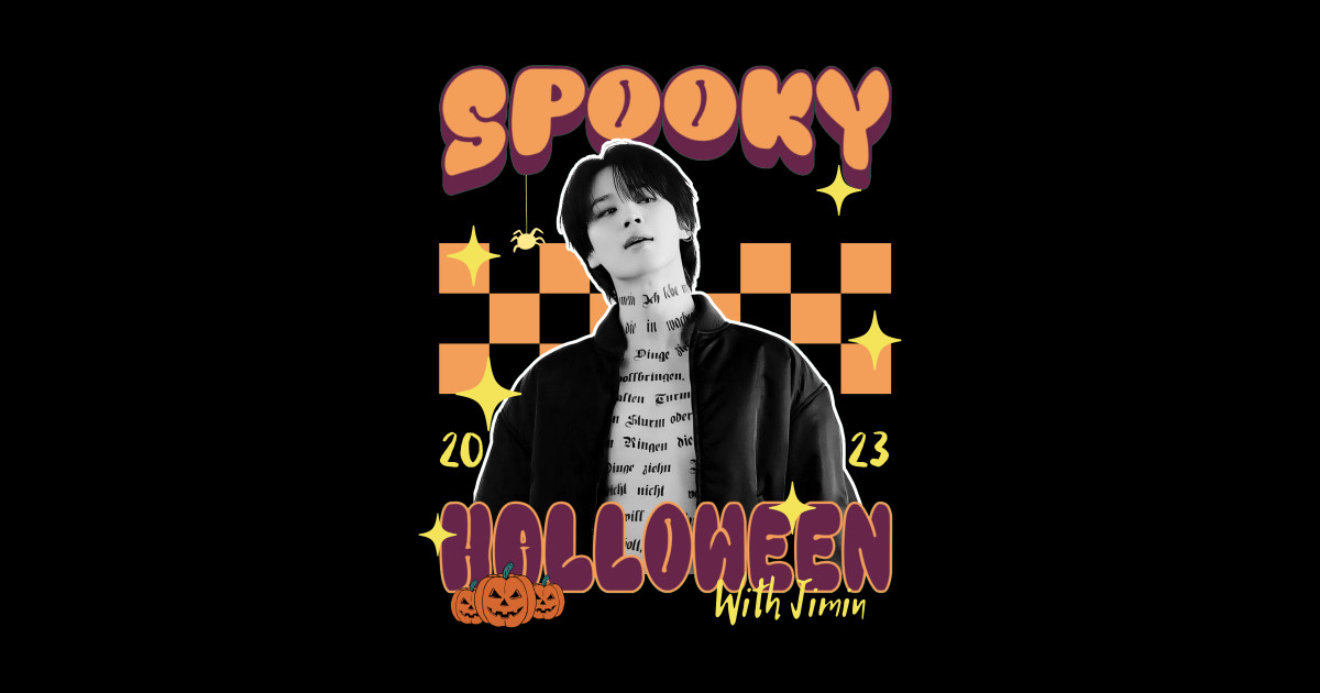 Spooky Halloween With Jimin BTS - Bts - Posters and Art Prints | TeePublic