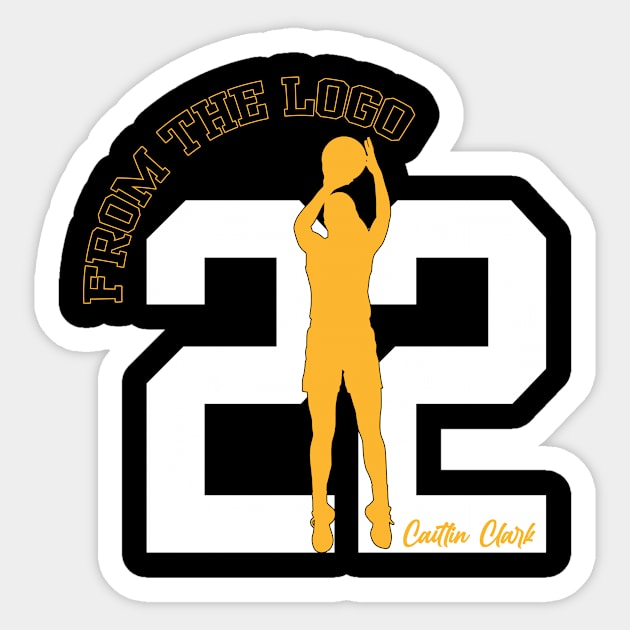 From The Logo Caitlin Clark 22 - Caitlin Clark - Sticker | TeePublic