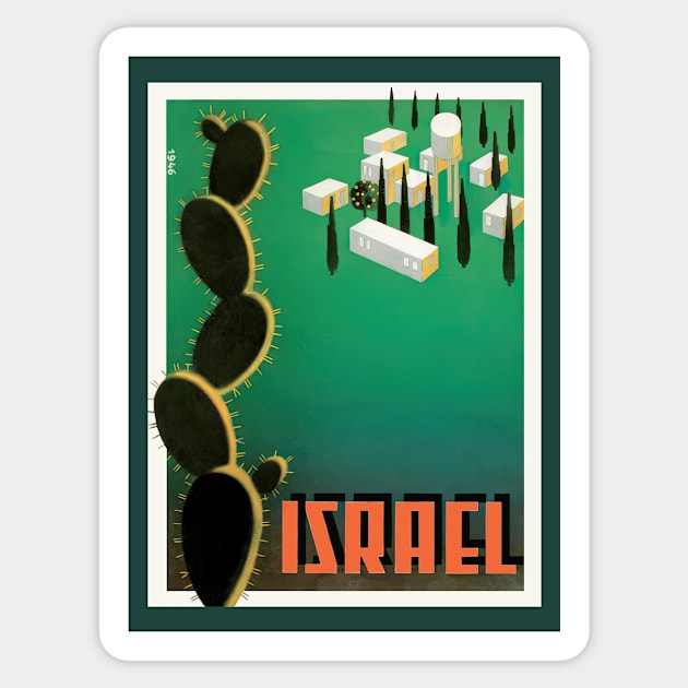 Israel, Poster. 1946 - Israel - Sticker | TeePublic