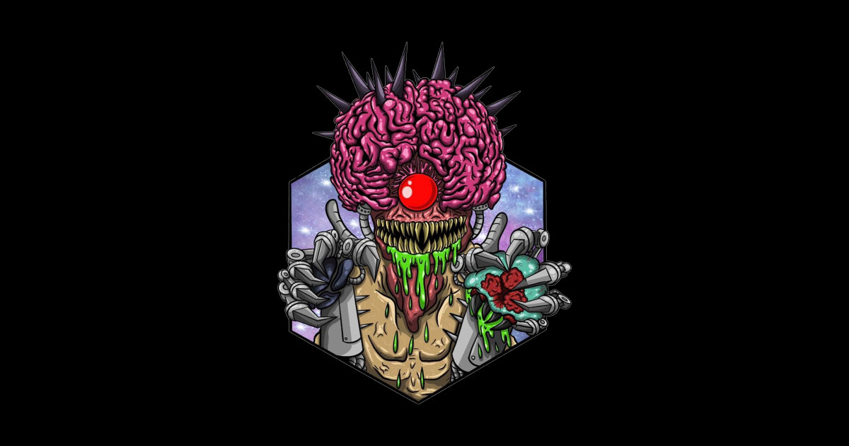 mother brain metroid - Metroid - Sticker | TeePublic