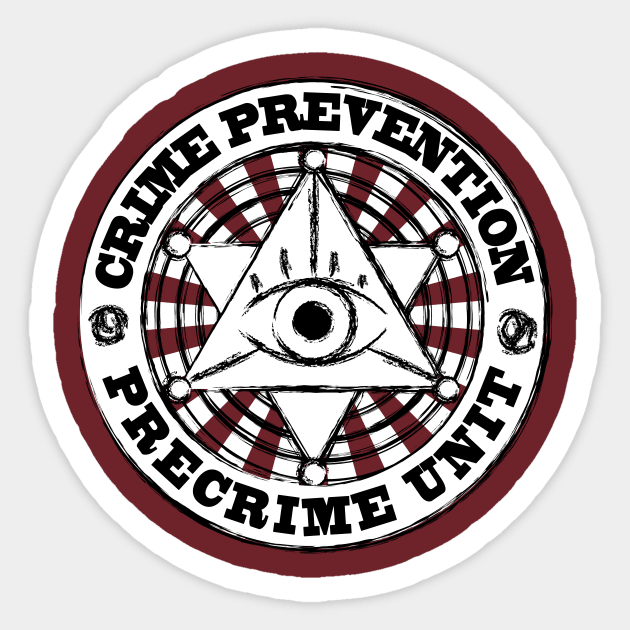 Crime Prevention Pre Crime Unit - Artificial Intelligence - Sticker ...