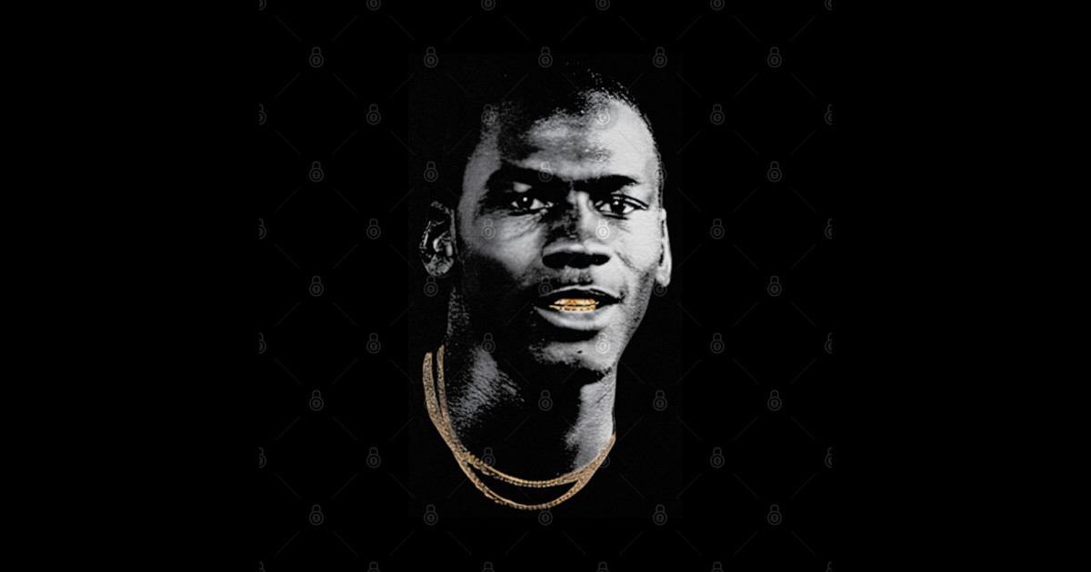 Michael Jordan Gold Chains - Michael Jordan - Pin | TeePublic