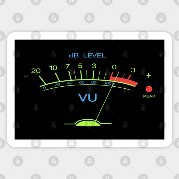 Volume VU Meter Vintage Audio Recording Studio Gear Guitar Musician ...