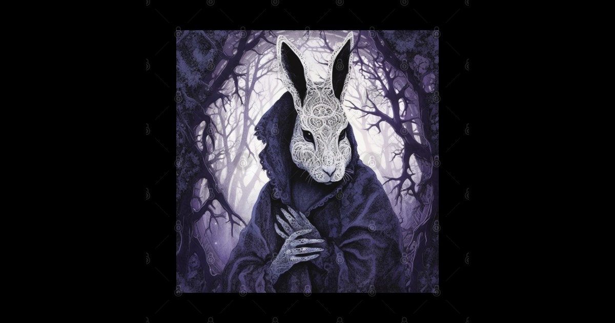 Rabbit Demon - Evil Rabbit - Sticker | TeePublic