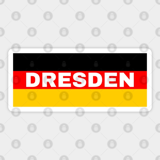 Dresden City in German Flag - Dresden Germany - Sticker | TeePublic