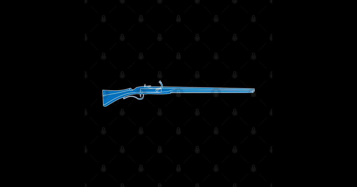 musket (blue) - Musket - Sticker | TeePublic