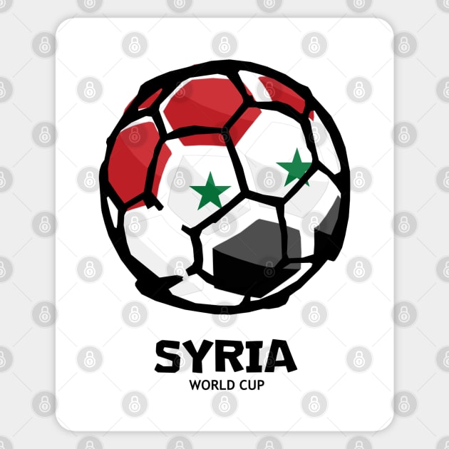 Syria Football Country Flag - Football Syria - Sticker | TeePublic