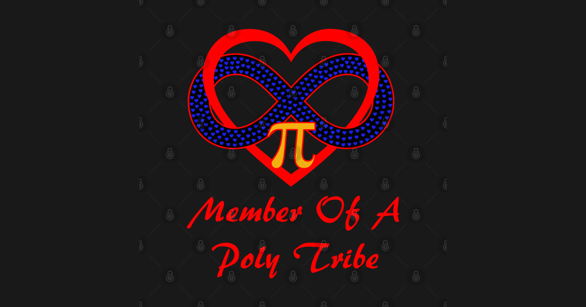 Polyamory Infinity Heart Poly Tribe - Polyamory - T-Shirt | TeePublic
