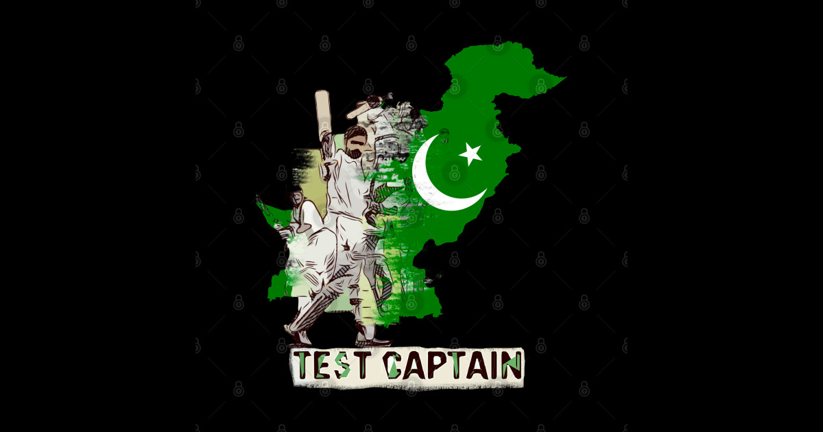 Pakistan Test Captain - Pakistan Cricket - Pin | TeePublic