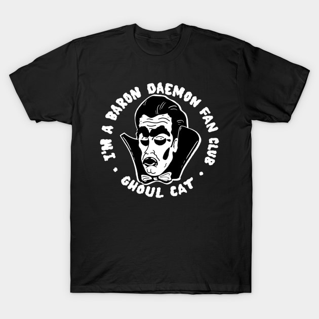 Baron Daemon White Font - Dracula - T-Shirt | TeePublic