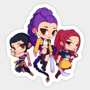 Kpop Demon Hunter Huntrix Girls Stickers for Sale | TeePublic