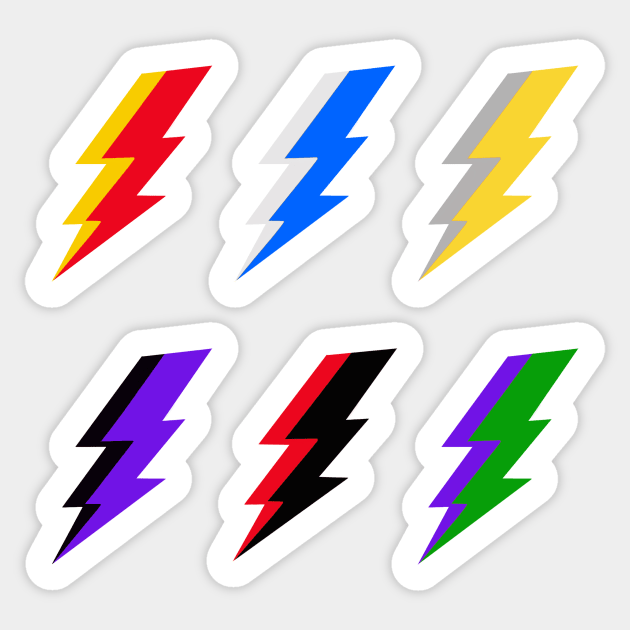 Avengers Lightning Bolt Sticker Pack - Sticker Pack - Sticker | TeePublic