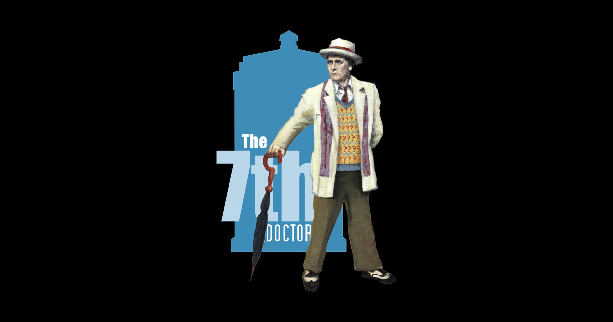 The 7th Doctor: Sylvester McCoy - Dr Who - Sticker | TeePublic