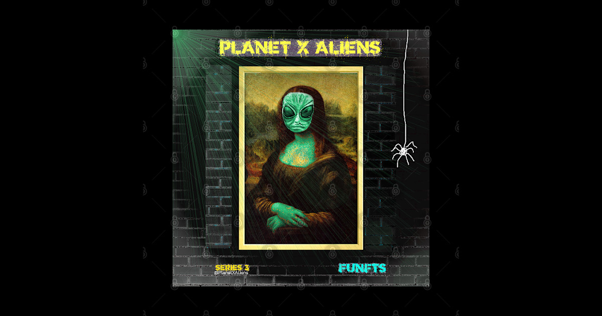 Mona Lisa Alien Parody Meme - Funny Aliens - Magnet | TeePublic
