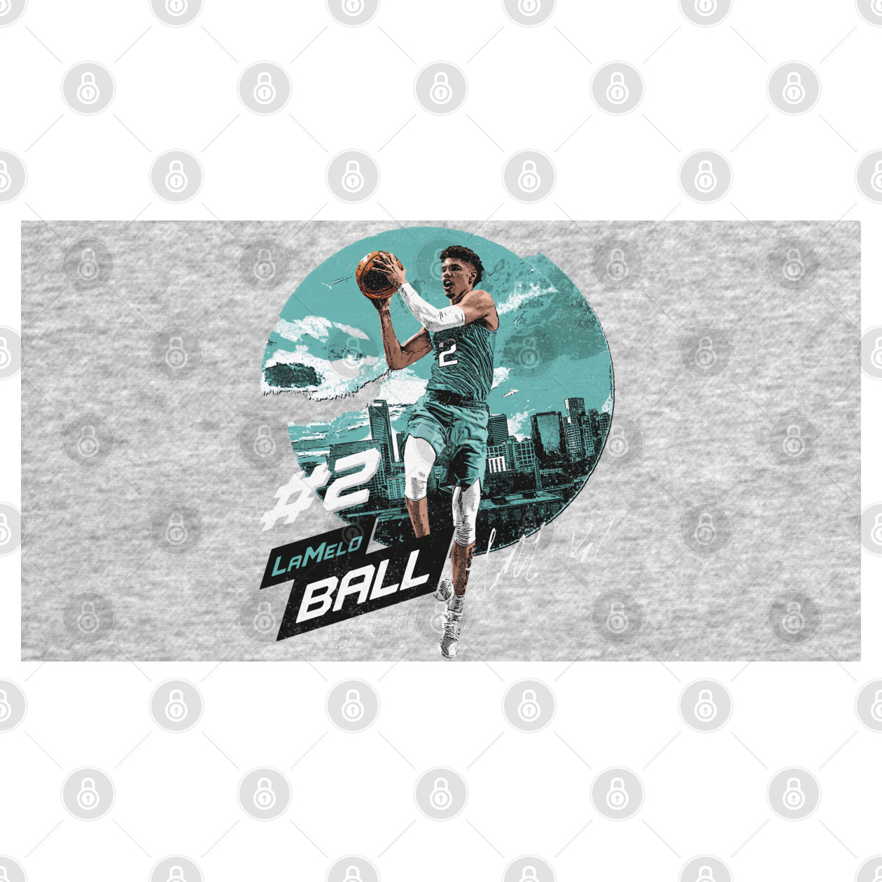 LaMelo Ball Charlotte City Emblem - Lamelo Ball - T-Shirt | TeePublic