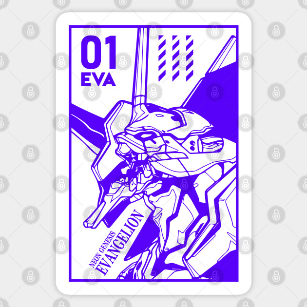Evangelion eva 01 - Evangelion - Sticker | TeePublic