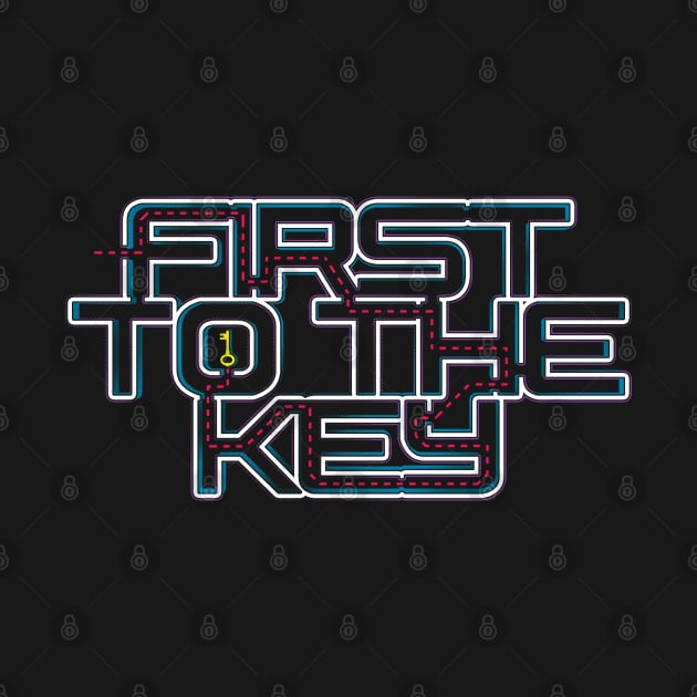 First To The Key - Ready Player One - T-Shirt | TeePublic