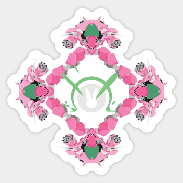D.Va Meka inspired Print - Dva - Sticker | TeePublic