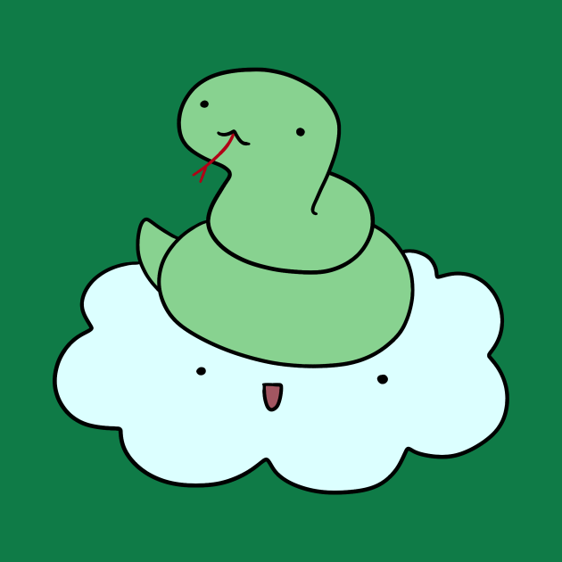 Cloud Snake - Snake - T-Shirt | TeePublic