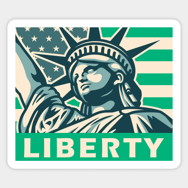 Statue Of Liberty - Statue Of Liberty - Sticker | TeePublic