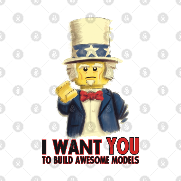 Uncle Sam - Lego - T-Shirt | TeePublic