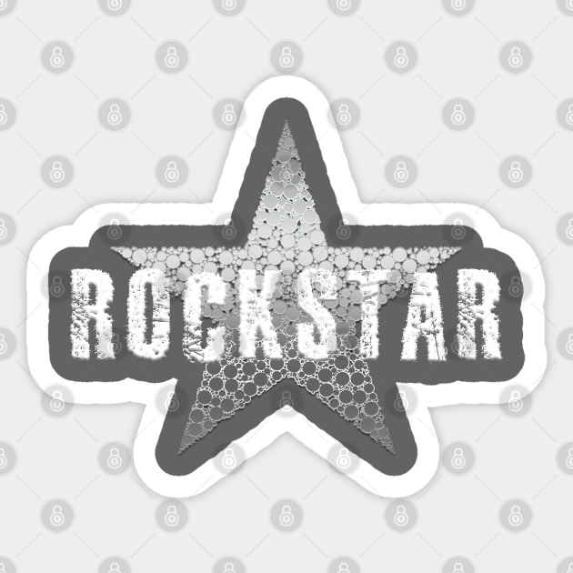 Rockstar (metallic) - Rockstar - Sticker | TeePublic