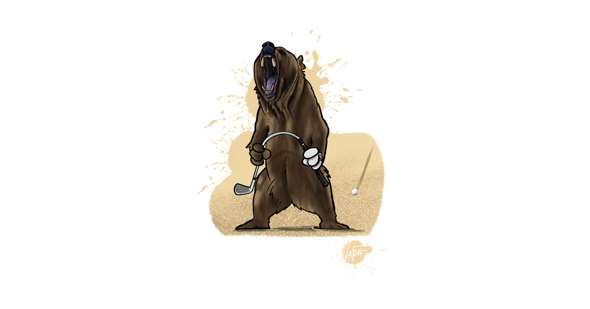 Bogey Bear - Bear - T-Shirt | TeePublic