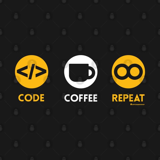 CODE COFFEE REPEAT - Programmer - T-Shirt | TeePublic