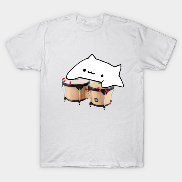 Bongo Cat - Meme - T-Shirt | TeePublic