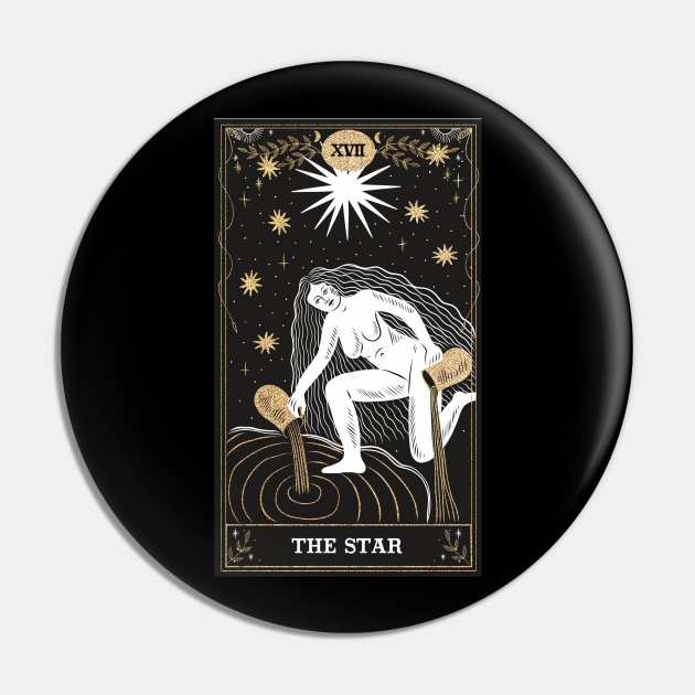 The Star Tarot Card - Star Tarot Card - Pin | TeePublic