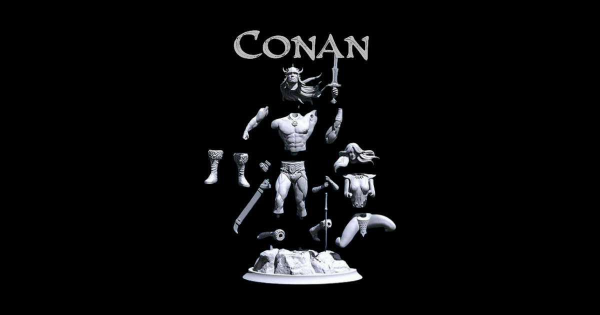 Conan the barbarian 3d print design - Conan The Barbarian - Sticker ...