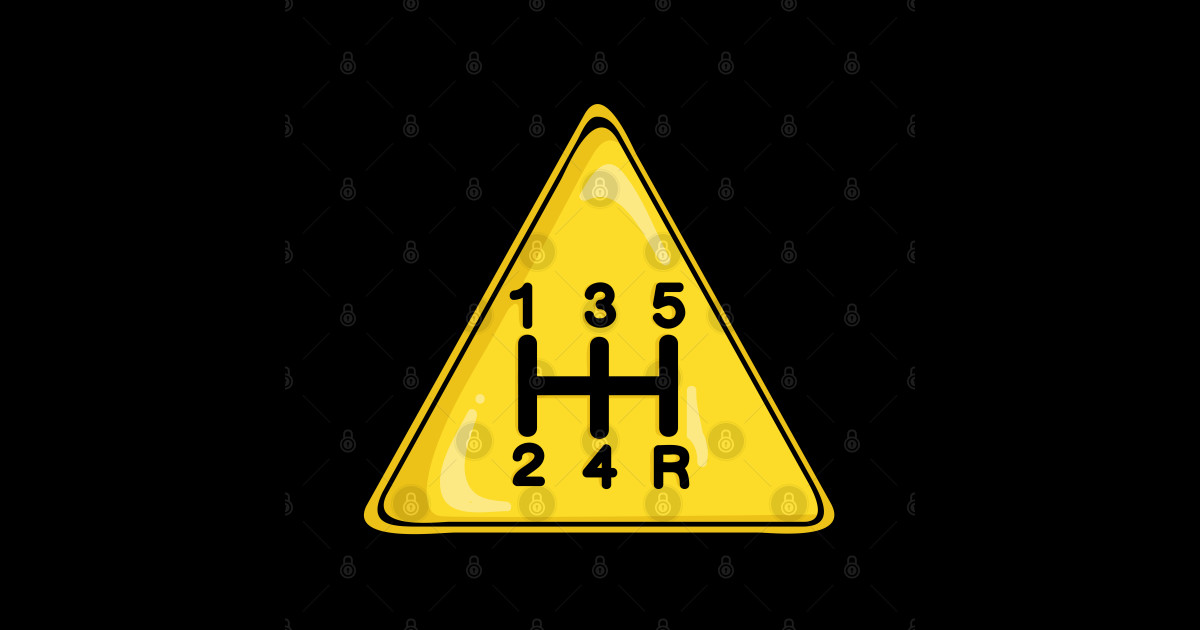 Warning 5 Speed - Manual Transmission - Sticker | TeePublic