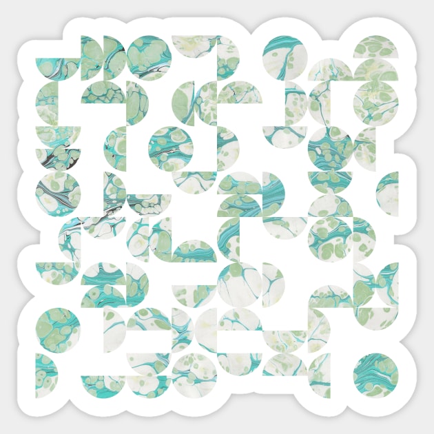 Mid Century Modern Ley Lines - Retro - Sticker | TeePublic