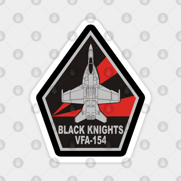 VFA-154 Black Knights - F/A-18 - Vfa 154 Black Knights - Magnet | TeePublic
